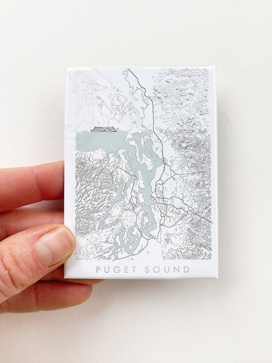 PUGET SOUND Washington Map: MAGNET — Turn-of-the-Centuries