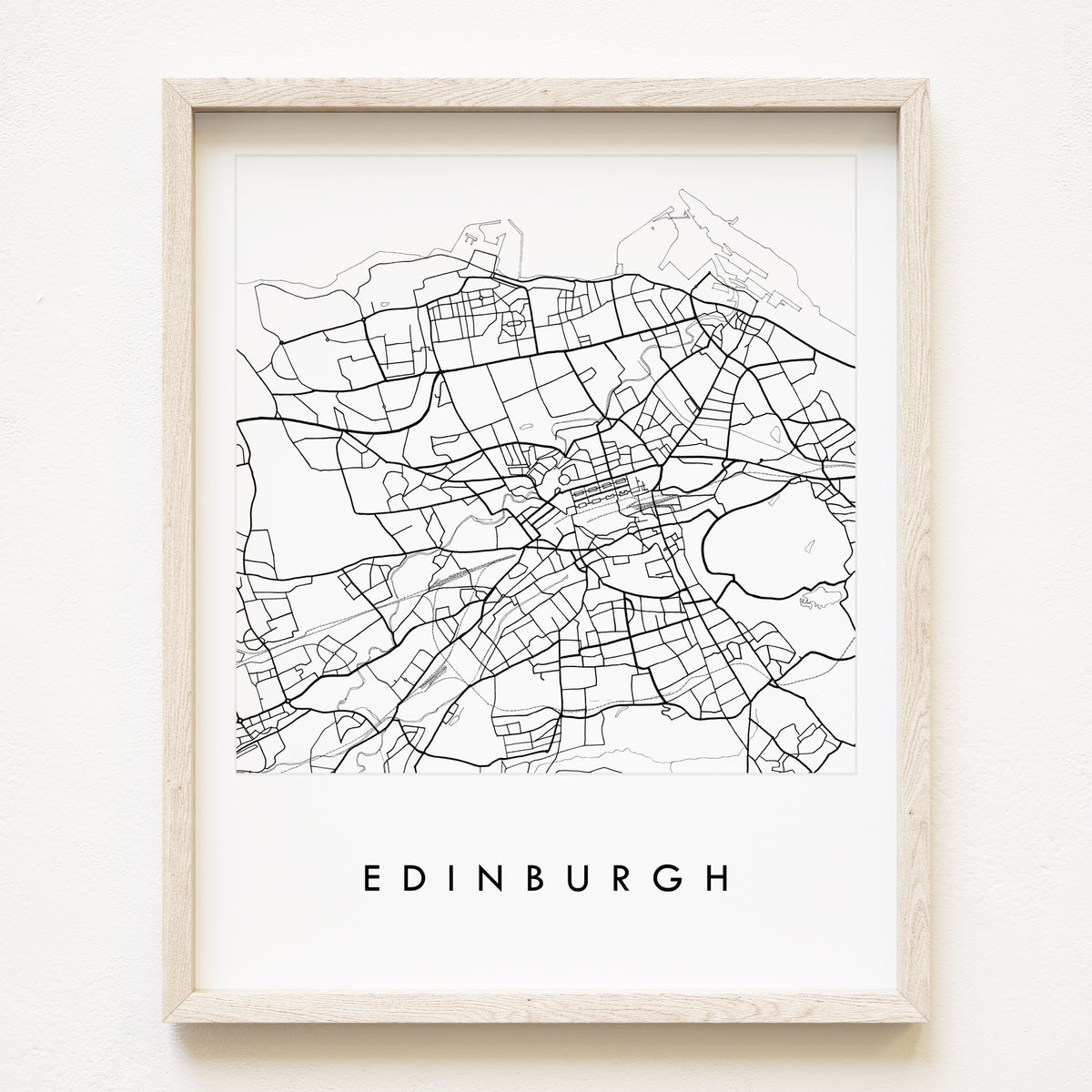 EDINBURGH City Lines Map: PRINT — Turn-of-the-Centuries