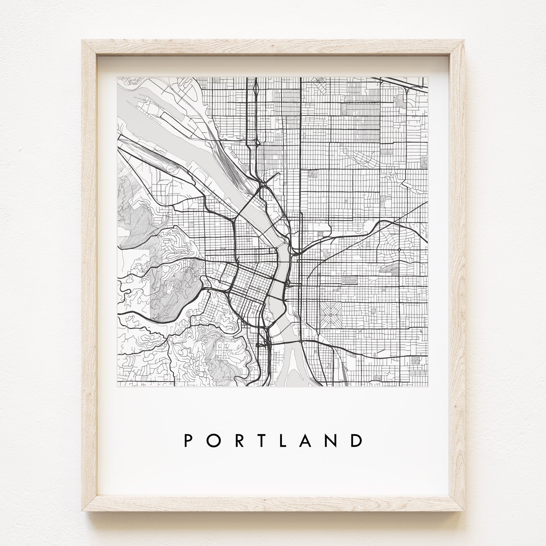 City Street Map Portland Oregon