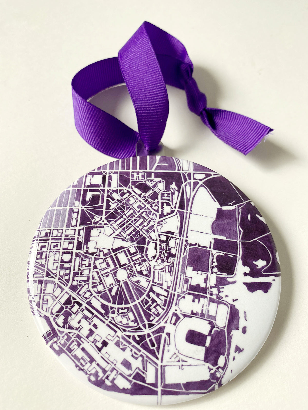UNIVERSITY of WASHINGTON, Seattle Campus Map: ORNAMENT — Turn-of-the ...