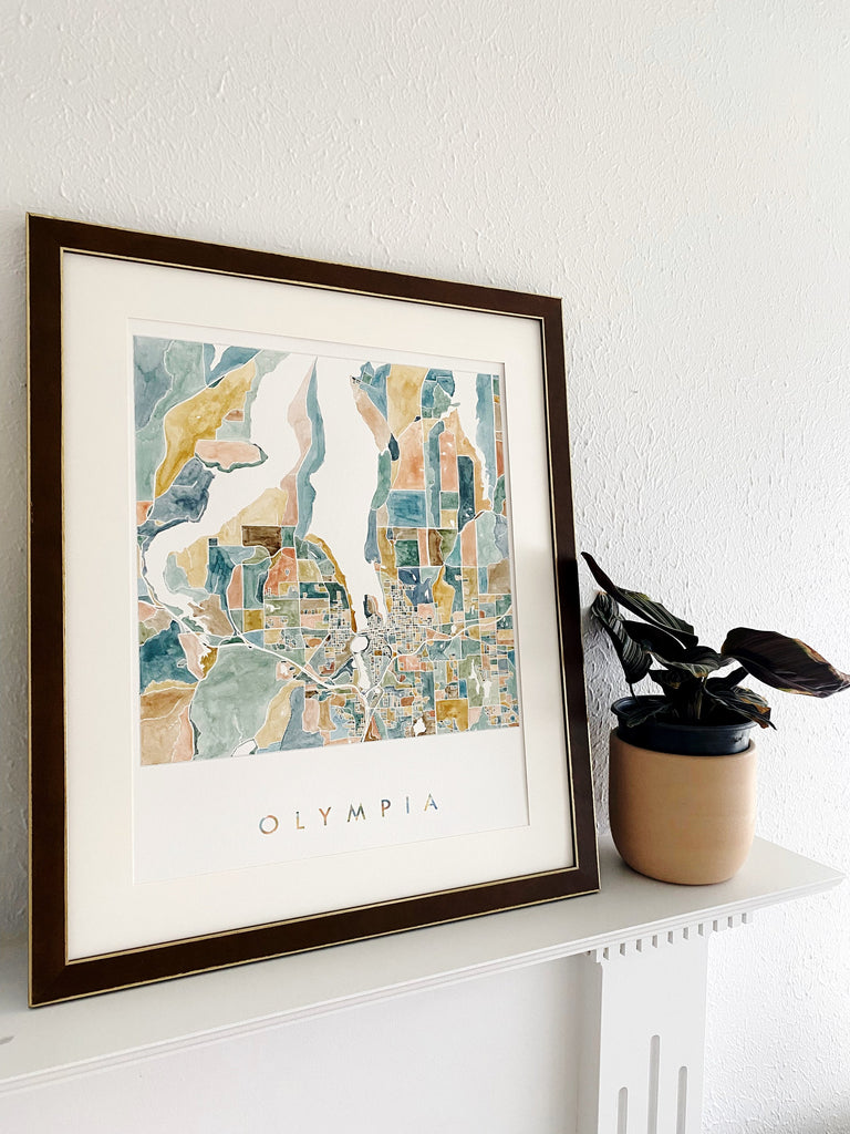 Watercolor City Blocks Maps — Turn-of-the-Centuries